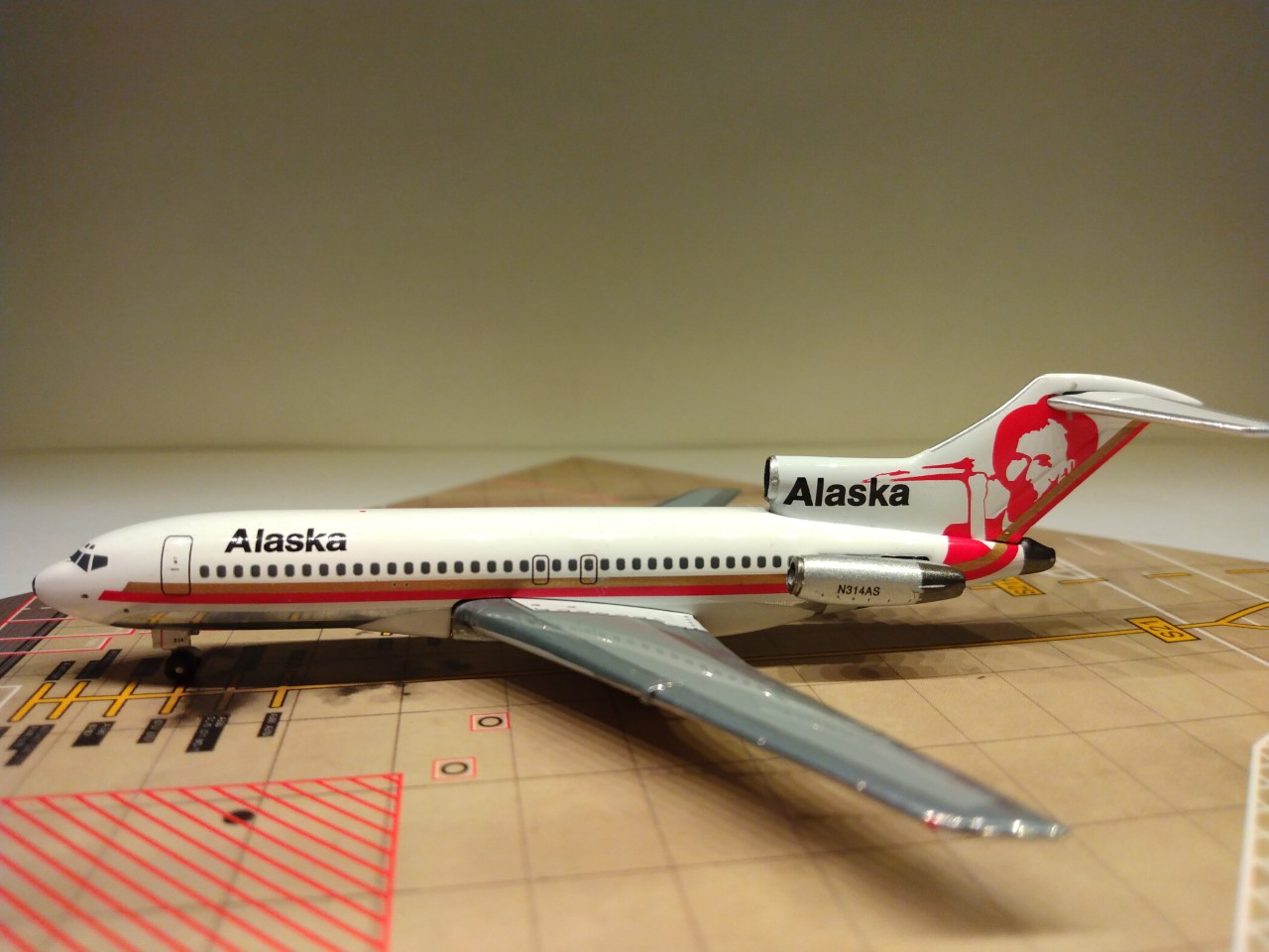 Alaska B727-021 N314AS L.jpg | MAF - Model Airliner Forum