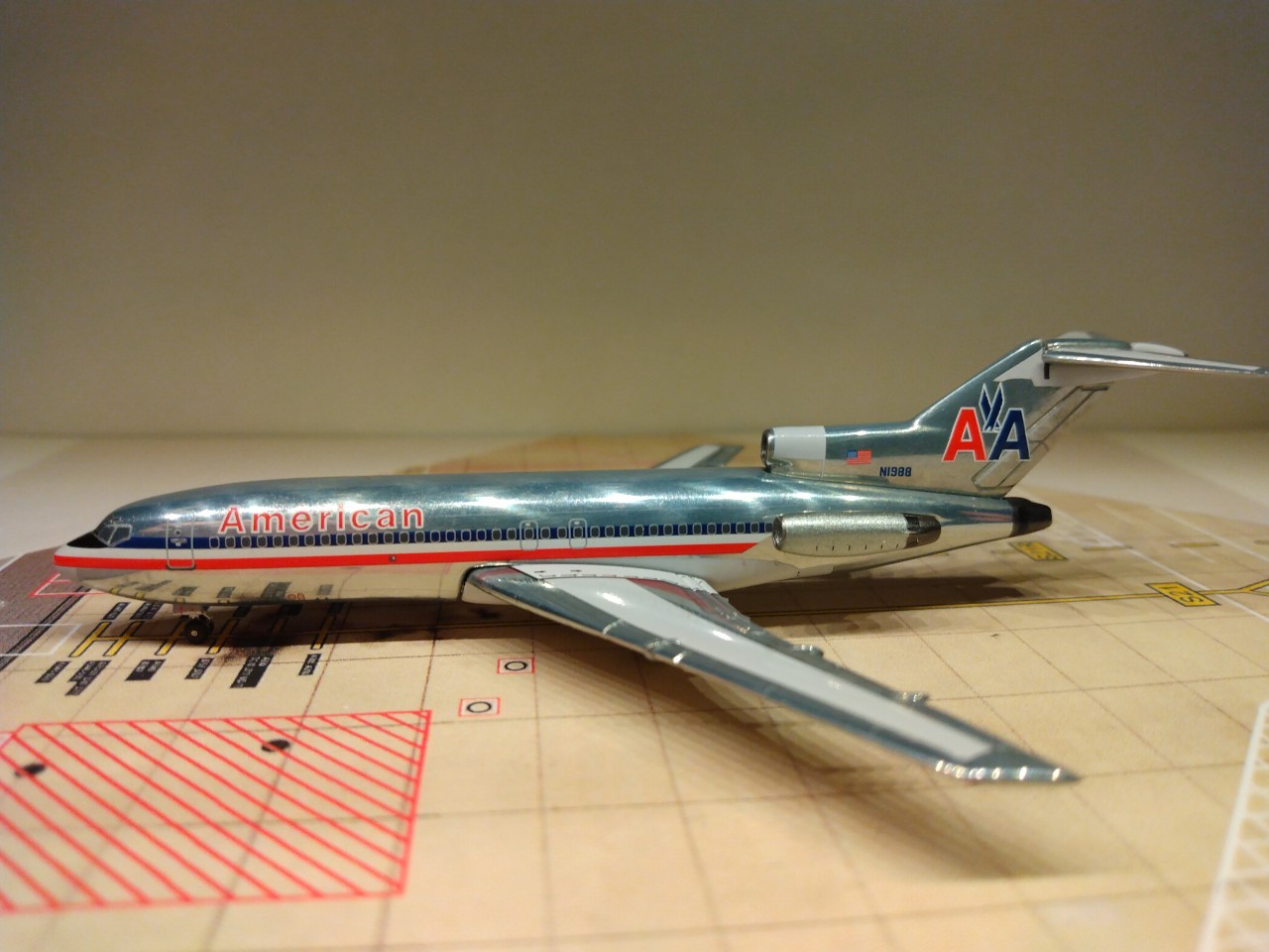 American B727-023 N1988 L.jpg | MAF - Model Airliner Forum