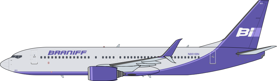 Braniff 737-800 Purple.png | MAF - Model Airliner Forum